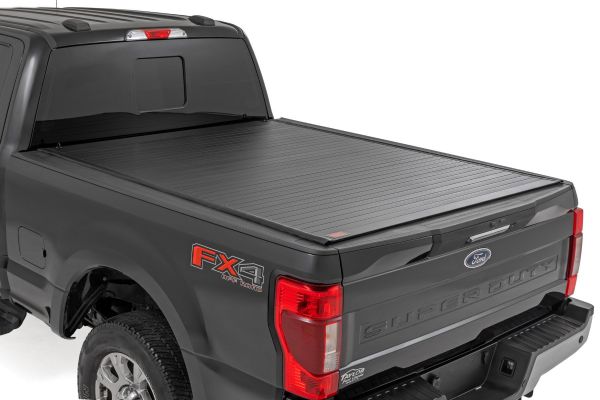 JJS4WD Buy Rough Country Hard Roll Up Cover 6'10" Bed For 17-25 Ford F ...