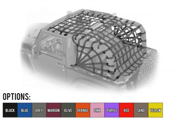 JJS4WD Buy Dirtydog 4X4 Front & Rear Spiderweb Style 4 Piece Netting ...